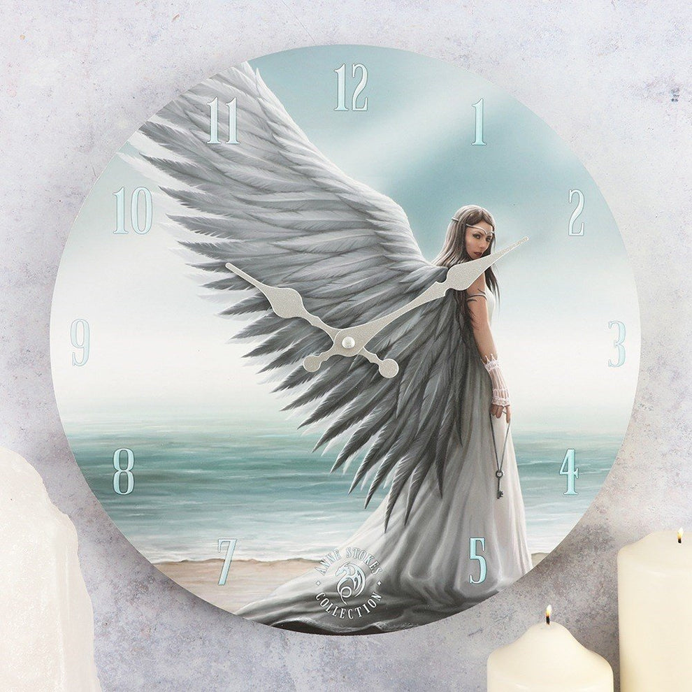 Spirit Guide Angel Wall Clock by Anne Stokes – Dragon Zone Australia